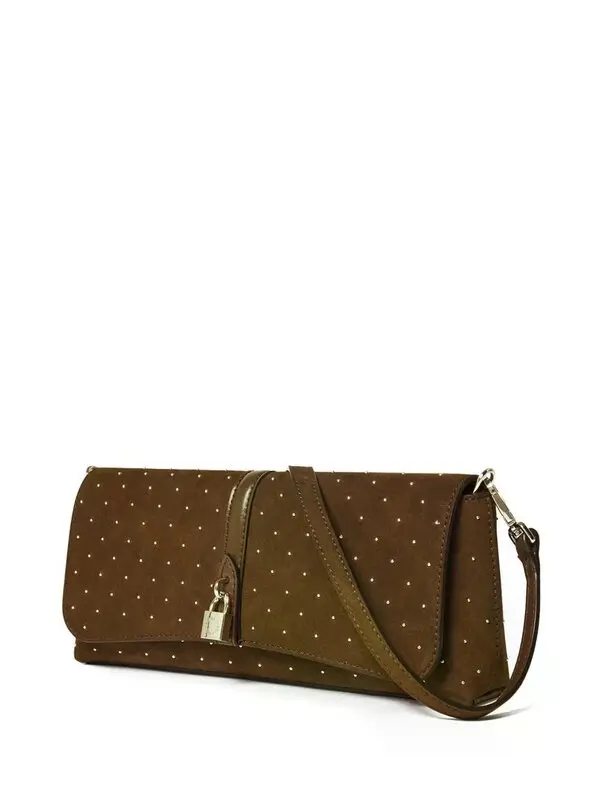 Stella McCartney Studded Lock Shoulder Bag - Brown