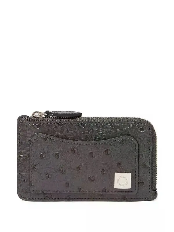 Stella McCartney Ryder Zip Textured Wallet - Grey