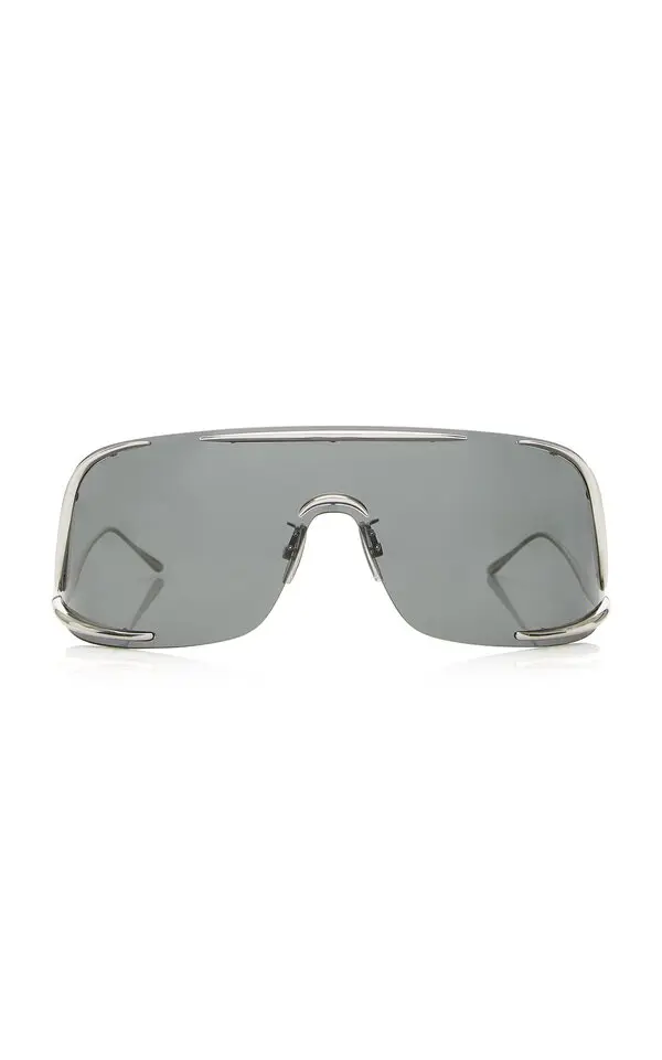Loewe Shield Metal Sunglasses - Green