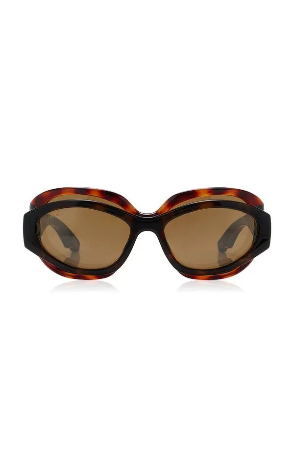 Balenciaga Superbusy Cat-eye Sunglasses - Brown