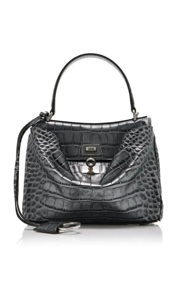 Balenciaga Rodeo Croc-effect Top Handle Bag