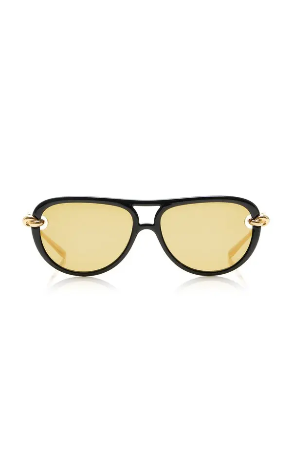 Bottega Veneta Aviator Sunglasses - Yellow