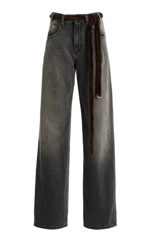 DARKPARK Lu High-rise Straight-leg Jeans - Grey