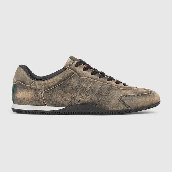Gucci Shift Leather Sneaker - Black