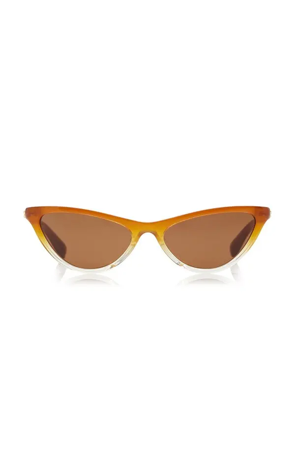 Bottega Veneta Cat-eye Acetate Sunglasses - Brown