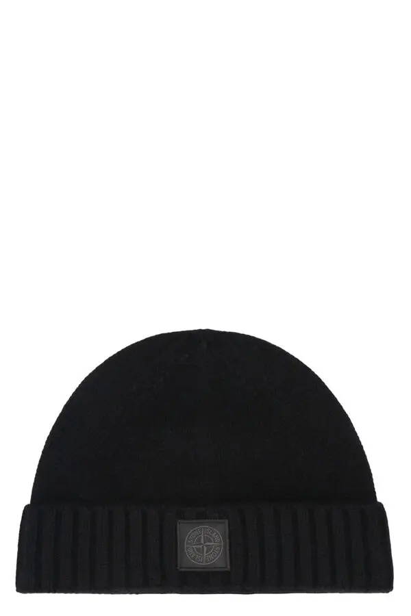 Stone Island Cashmere Hat - Black