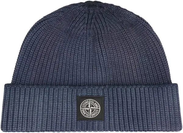 Stone Island Ribbed Knit Hat