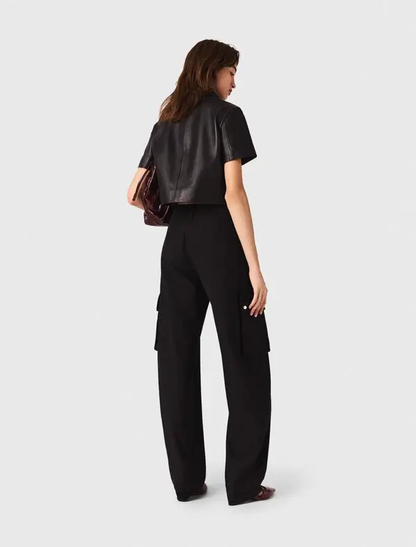 Maje Wool-blend Cargo Trousers
