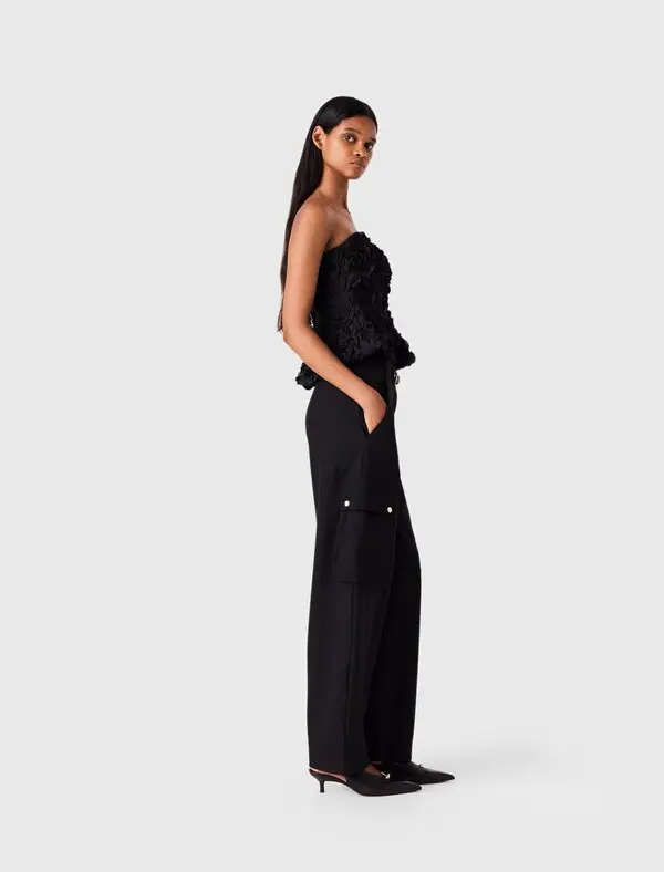 Maje Wool-blend Cargo Trousers