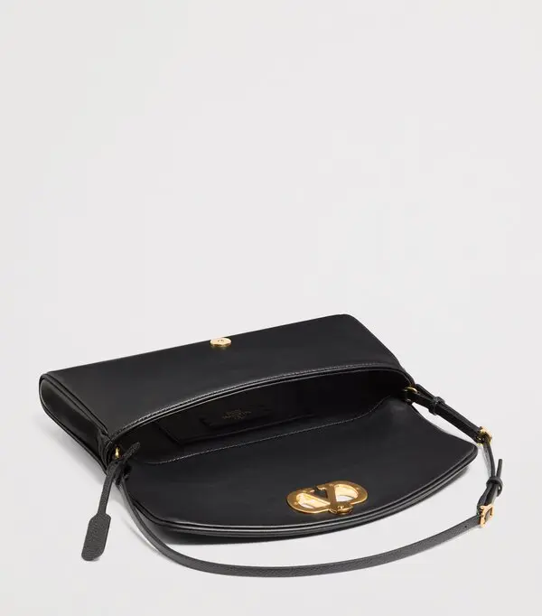 Valentino Garavani Leather Shoulder Bag - Black