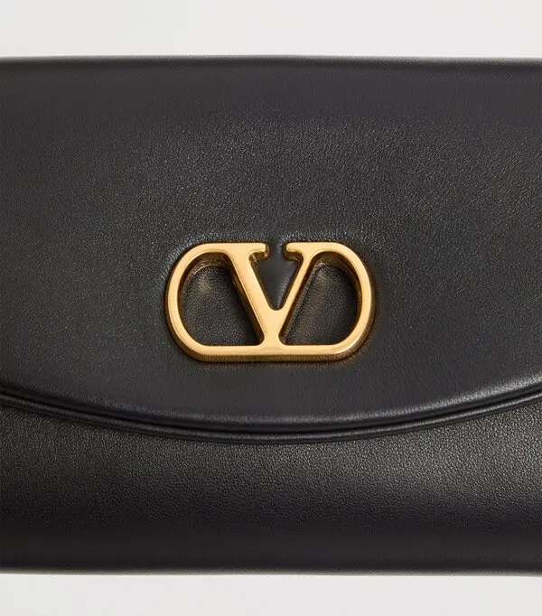 Valentino Garavani Leather Shoulder Bag - Black