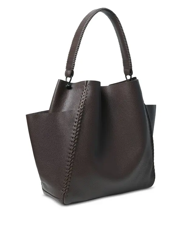 Callista Grained Leather Shoulder Bag