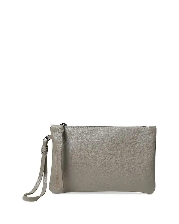 Callista Slim Grained Leather Pochette