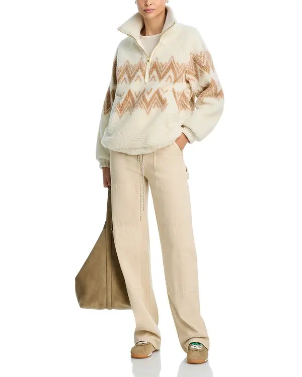 Varley Hendrik Half Zip Sweater - Egret