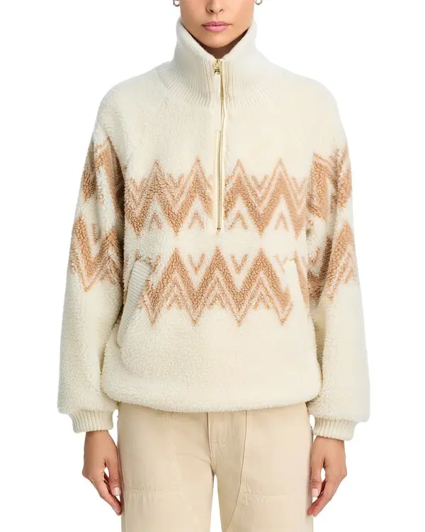 Varley Hendrik Half Zip Sweater - Egret