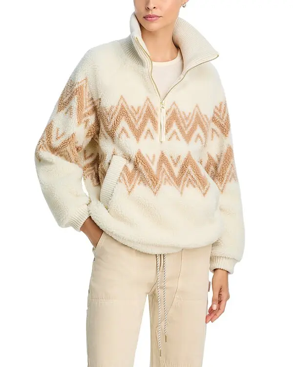 Varley Hendrik Half Zip Sweater - Egret