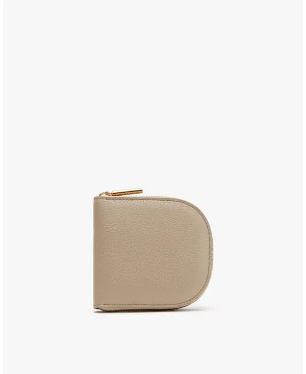 Cuyana Duo Small Zip Wallet - Stone