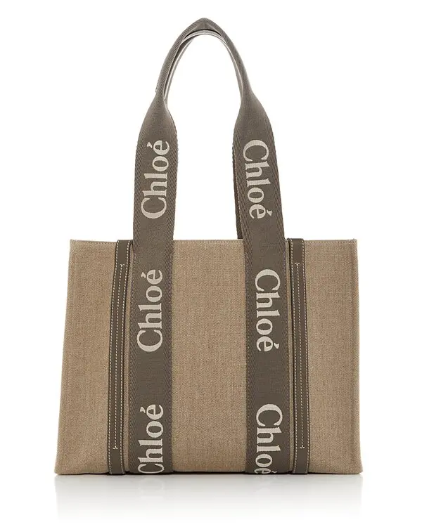 Chloé Woody Medium Tote - Flannel Grey
