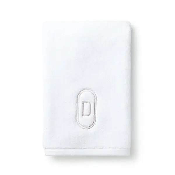 DOMANI HOME Monogram Guest Towel, D - White