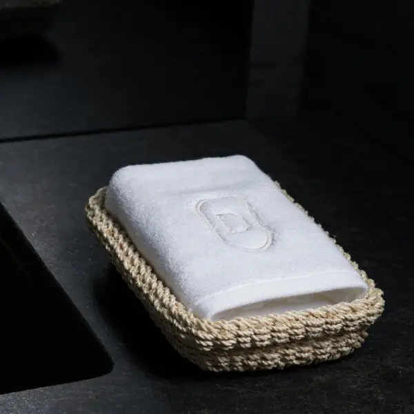 DOMANI HOME Monogram Guest Towel, D