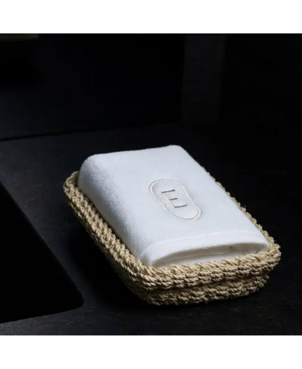 DOMANI HOME Monogram Guest Towel, E