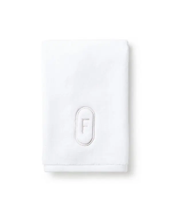 DOMANI HOME Monogram Guest Towel, F - White