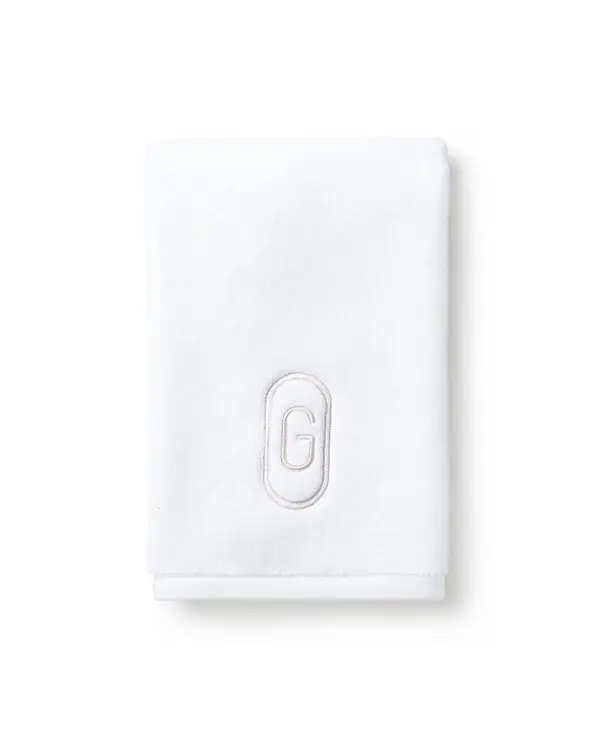DOMANI HOME Monogram Guest Towel, G - White