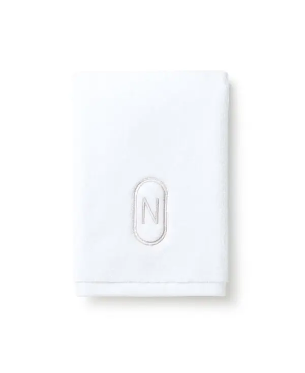 DOMANI HOME Monogram Guest Towel, N - White