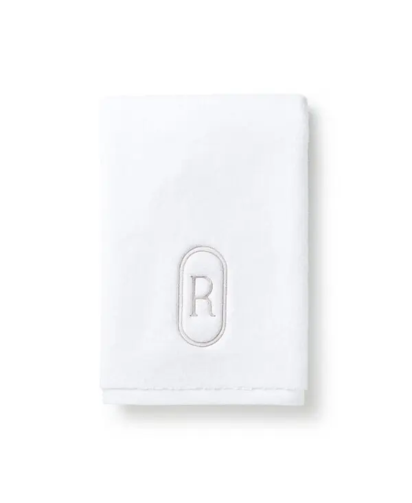 DOMANI HOME Monogram Guest Towel, R - White