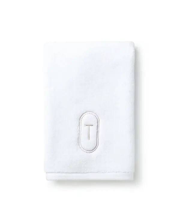 DOMANI HOME Monogram Guest Towel, T - White