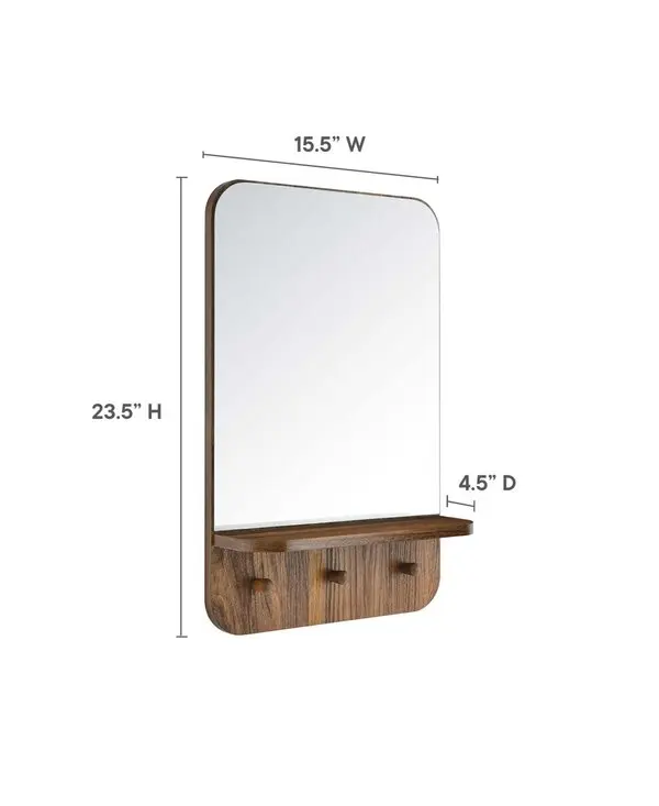 MODWAY Lumina Mirror - Walnut