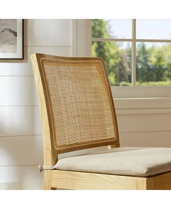 MODWAY Ovard Wood And Rattan Dining Chair