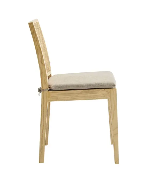 MODWAY Ovard Wood And Rattan Dining Chair