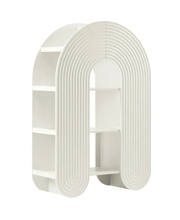 MODWAY Daydream 58 Arched Bookshelf - White