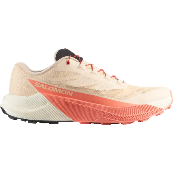 SALOMON Pulsar Trail Running Shoe - Tender Peach / Vanilla Ice