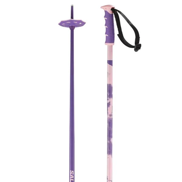 SALOMON Steep Ski Poles - Purple / Pink