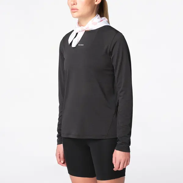 SALOMON Shkout Core Long-sleeve Tee - Deep Black