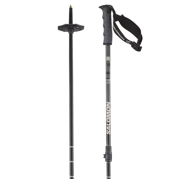 SALOMON Steep Vario S3 Poles - Black/ebony