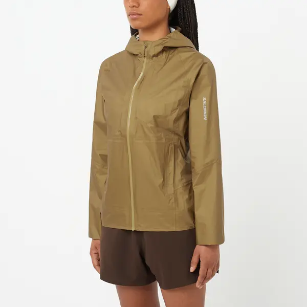 SALOMON Bonatti Waterproof Jacket - Brilliant Olive