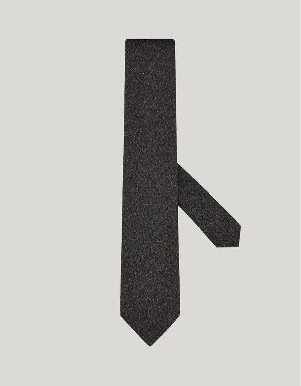 Canali Silk Blend Necktie - Brown
