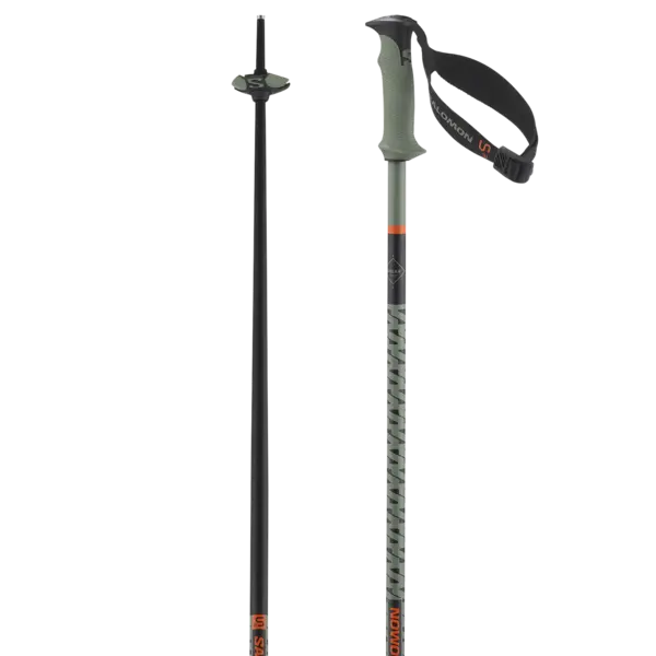 SALOMON Polar Pro S3 Ski Poles - Oil Green
