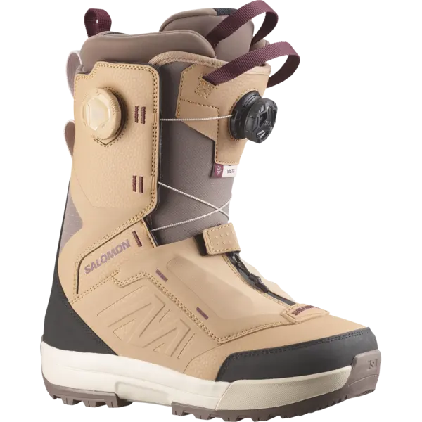 SALOMON Vista Dual Boa Freeride Boots - Tan / Deep Taupe