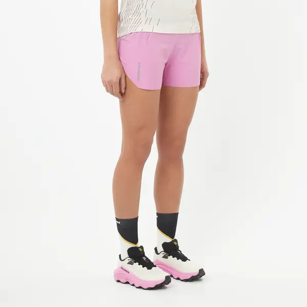 SALOMON Sense Aero 3" Shorts - Pink/white