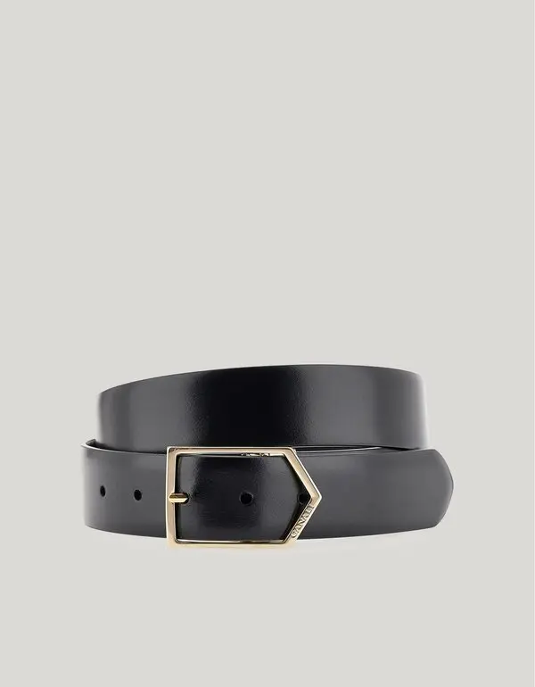 Canali Reversible Calfskin Belt - Black