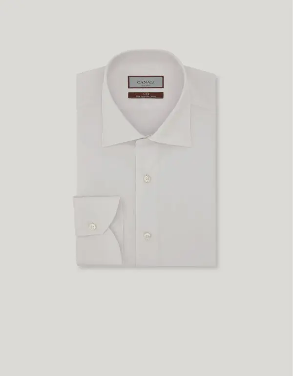 Canali Regular Fit Shirt In Cotton - White
