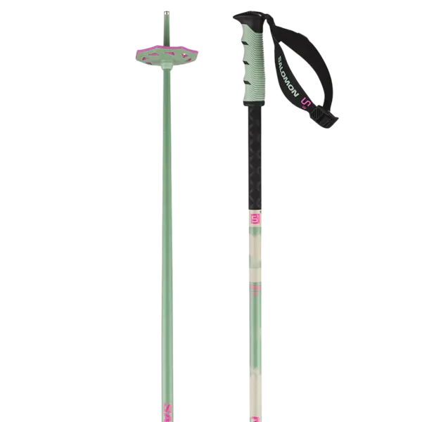 SALOMON Steep Pro S3 Ski Poles - Iceberg Green