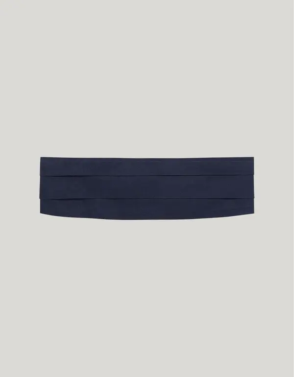 Canali Silk Cummerbund - Blue