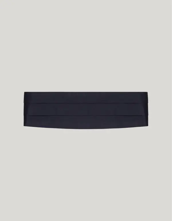 Canali Silk Cummerbund - Blue