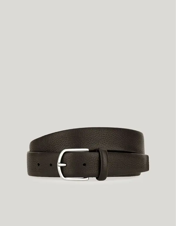 Canali Deerskin Belt - Brown