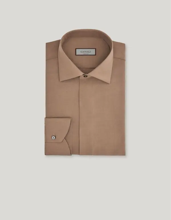 Canali Regular Fit Shirt In Silk